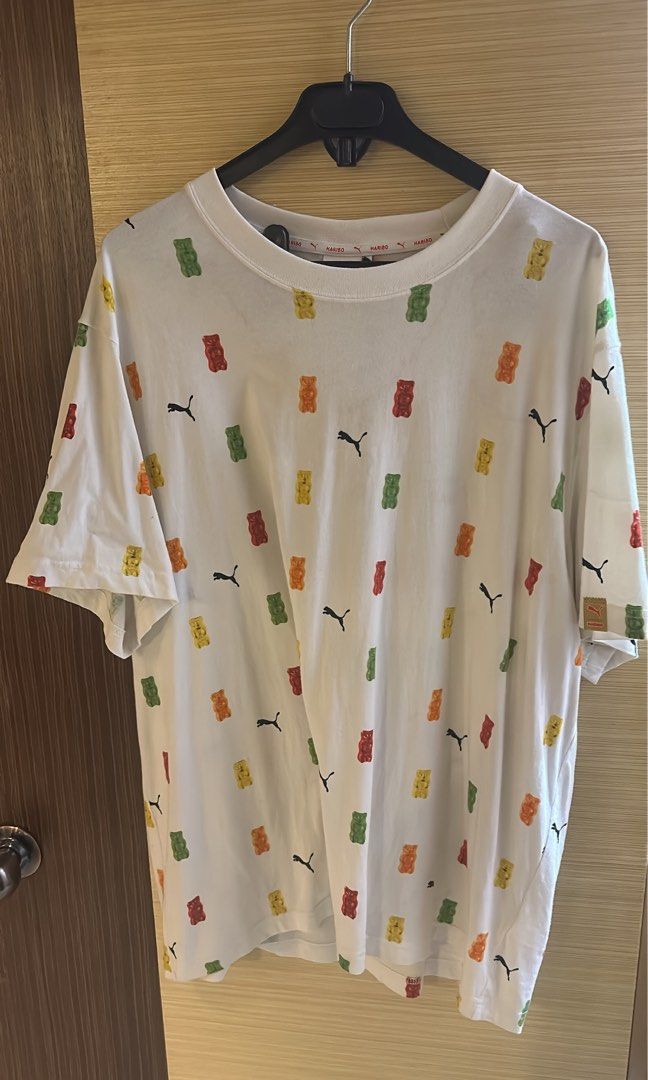 Haribo Gummy bear X Puma tee, Men's Fashion, Tops & Sets, Tshirts ...