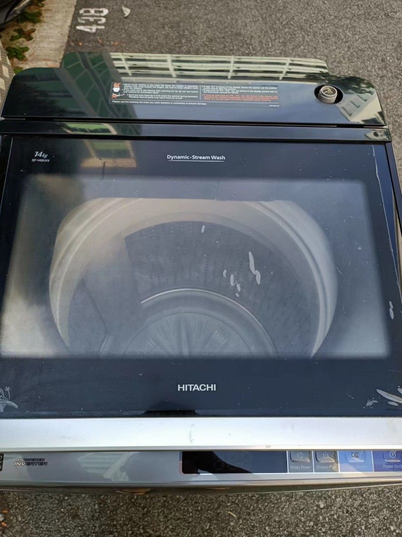 Hitachi 14KG Powered inverter washing machine, TV & Home Appliances ...