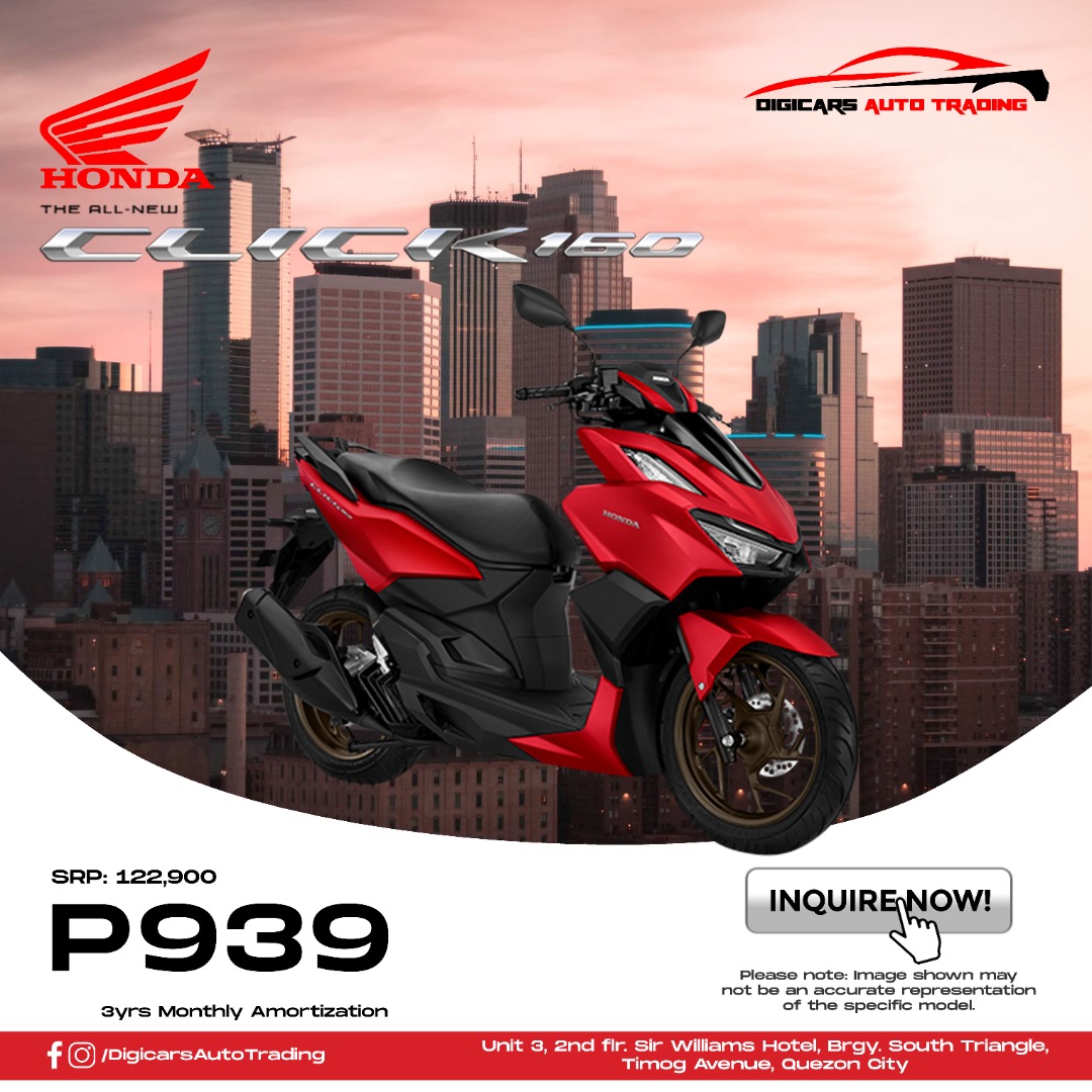 HONDA CLICK160, Motorbikes, Motorbikes for Sale on Carousell