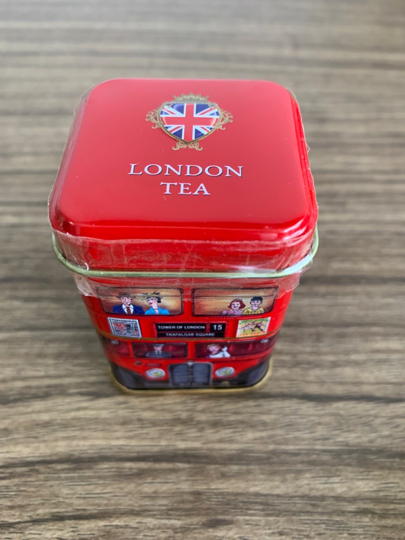Iconic London Bus Tea Tin with Fine English Loose Leaf Tea, Food ...