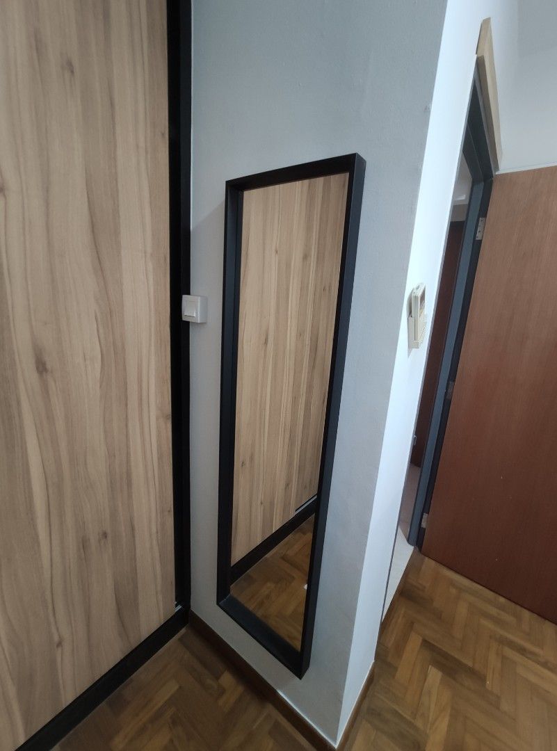 Ikea Nissedal Mirror black 40 x 150, Furniture & Home Living, Home ...