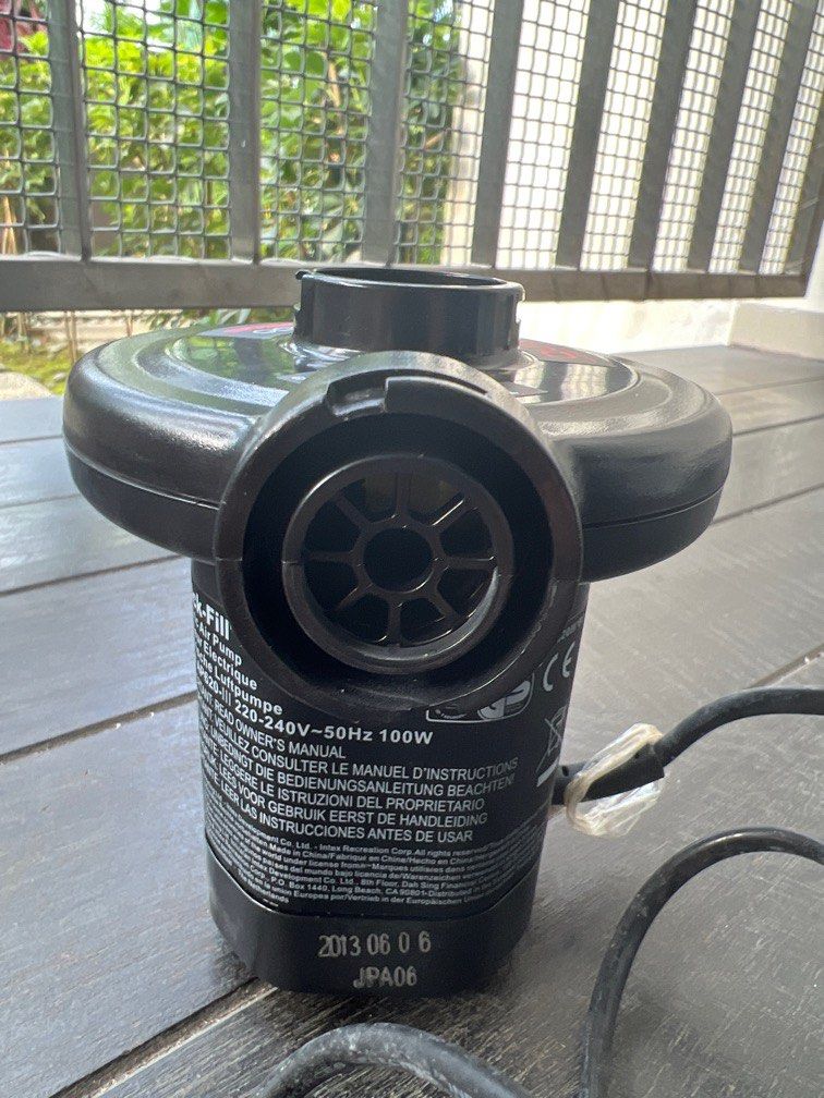 Intex QuickFill 100 Air pump, TV & Home Appliances, Electrical ...