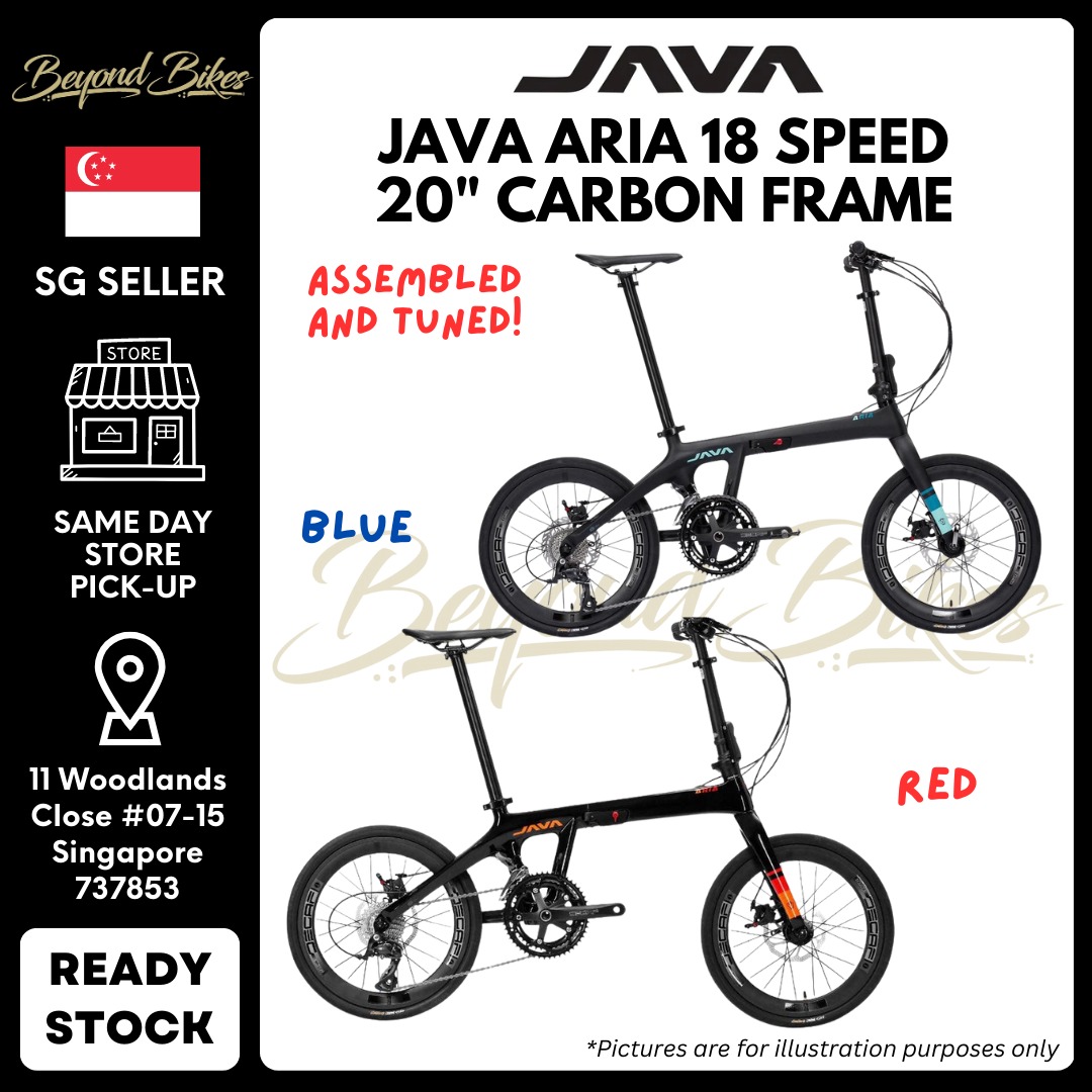 Cheapest!!! Java Aria 18 Speed 20" Carbon Frame, Sports Equipment, Bicycles & Parts, Bicycles on ...