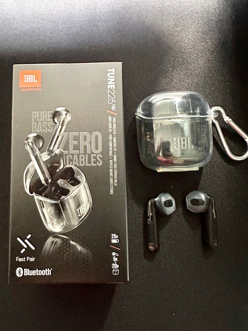 JBL Tune 225 Black Ghost Edition, Audio, Earphones on Carousell