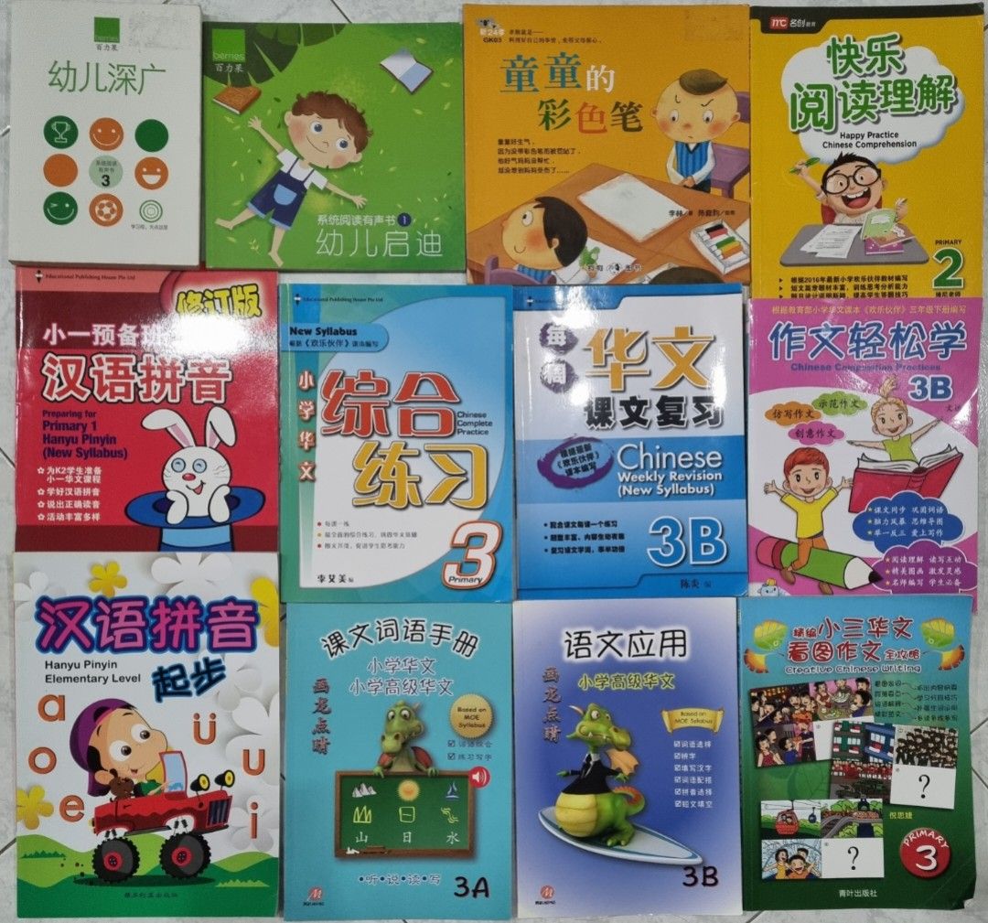 K1 K2 P1 P2 P3 Chinese assessment books, Berries, Han Yu Pin Yin ...