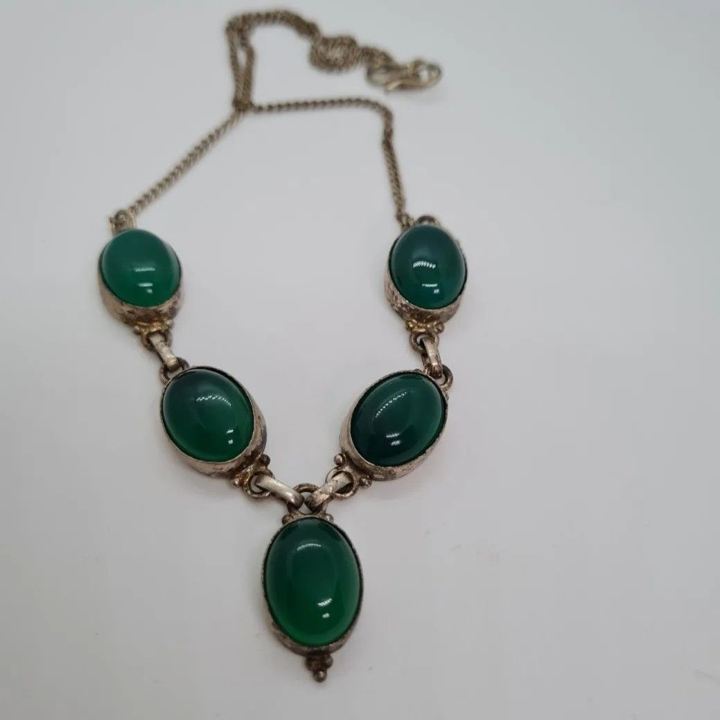 Kalung Giok ikat perak 925 DC marking, Fesyen Wanita, Perhiasan di ...