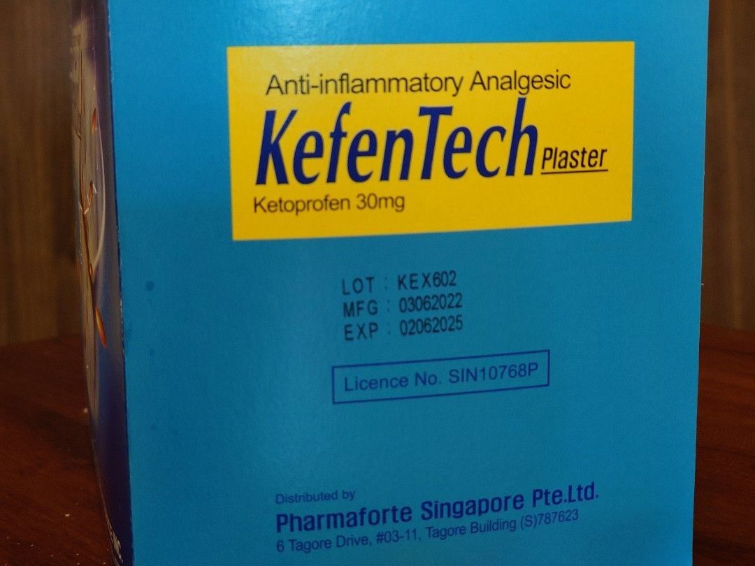 KefenTech Anti-inflammatory Analgesic Plasters, Health & Nutrition ...
