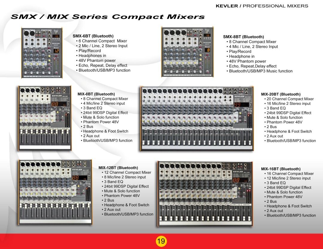 KEVLER COMPACT MIXERS, Audio, Soundbars, Speakers & Amplifiers on Carousell
