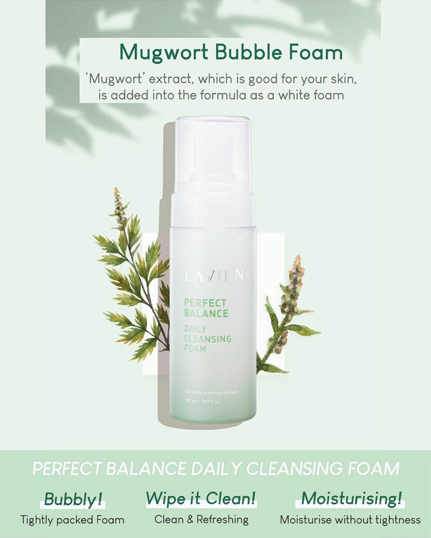 Lavien perfect balance daily cleansing foam, Beauty & Personal Care, Face, Face Care on Carousell