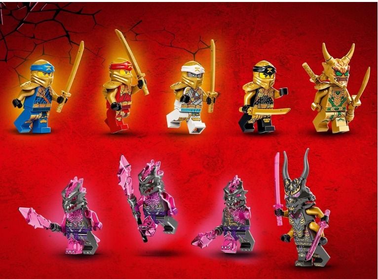 Lego Crystal King Golden Oni Lloyd Cole Zane Kai Jay Hobbies Toys Toys Games On