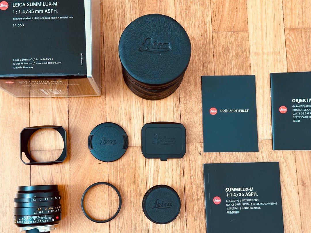 Leica Summilux-M 35mm F1.4 FLE ASPH 11663 - Mint - Full box set ...