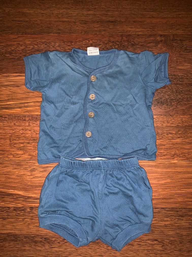 Libby set biru, Bayi & Anak, Baju Bayi di Carousell