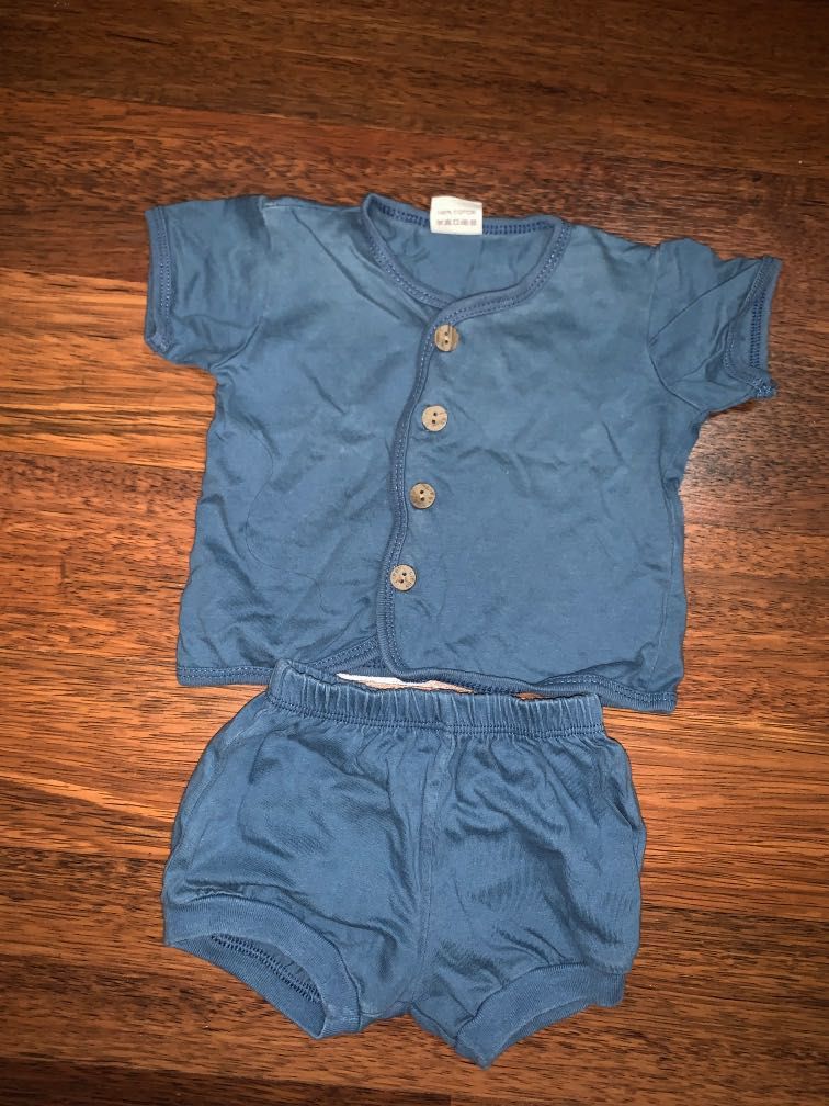 Libby set biru, Bayi & Anak, Baju Bayi di Carousell