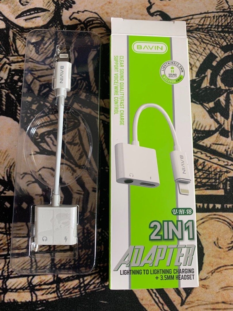 Lightning 2in1 adapter, Audio, Portable Audio Accessories on Carousell