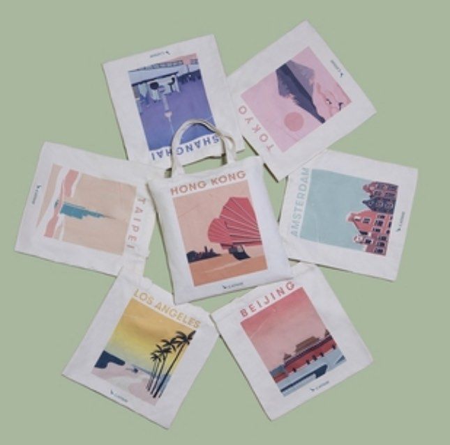 (LIMITED EDITION) Cathay Pacific Destination Tote Bags, Women's Fashion ...