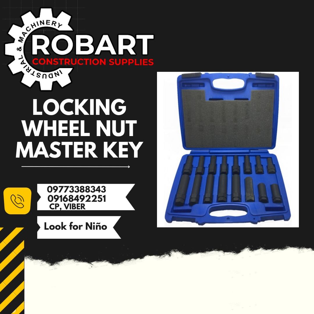 LOCKING WHEEL NUT MASTER KEY, Commercial & Industrial, Construction ...