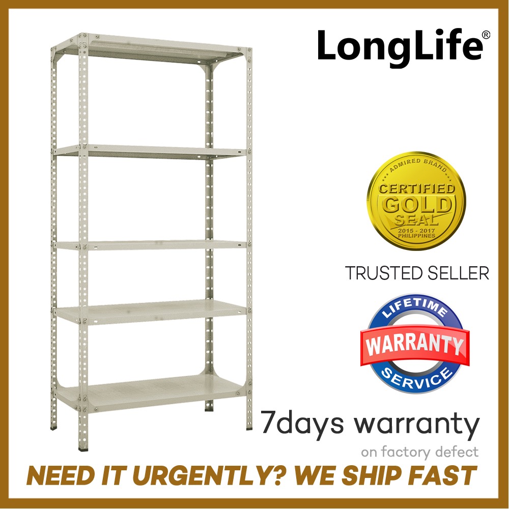 Longlife SR5-361872OW 5 Layer/4 Tier Boltless Adjustable Rack with ...