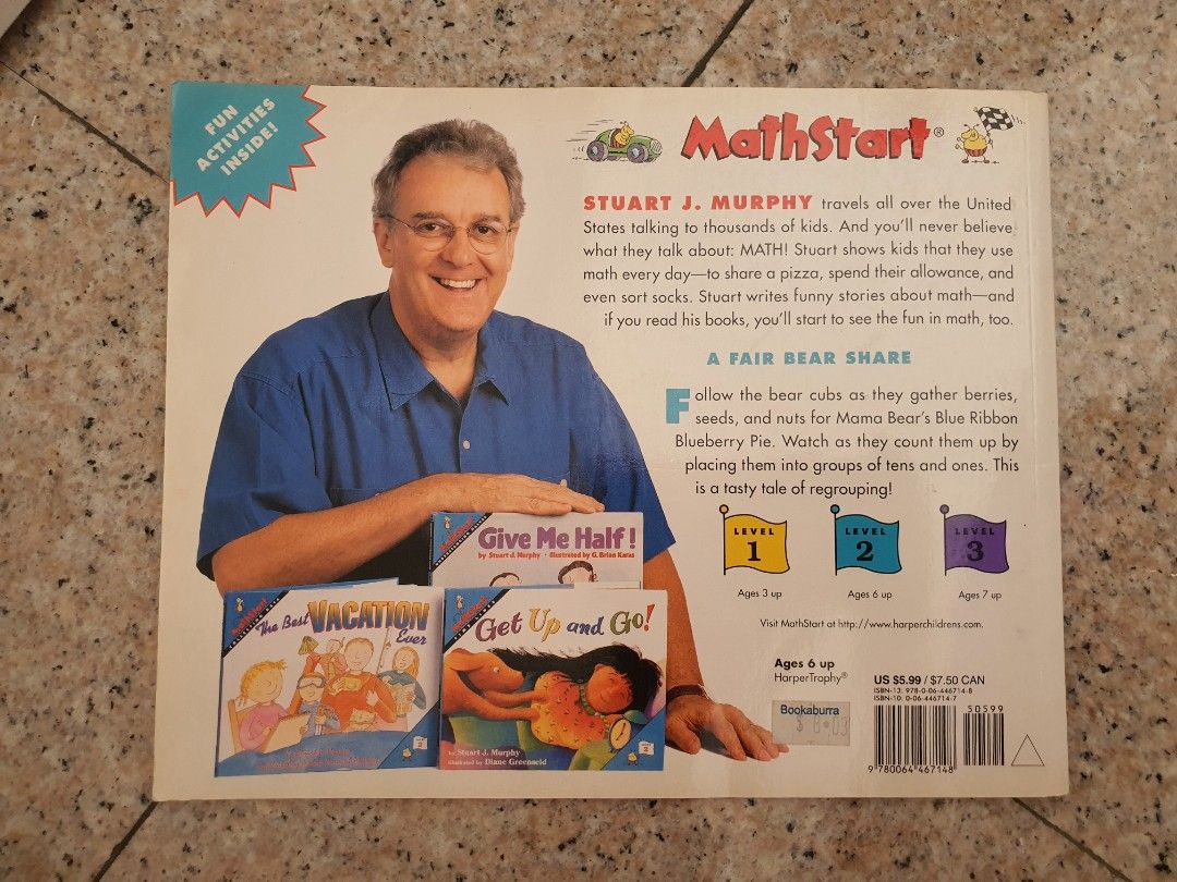 Mathstart book A Fair Bear Share, Hobbies & Toys, Books & Magazines, Children's Books on Carousell