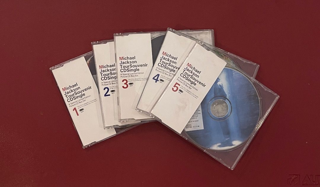 Michael Jackson Tour Souvenir CD Single BOX SET on Carousell