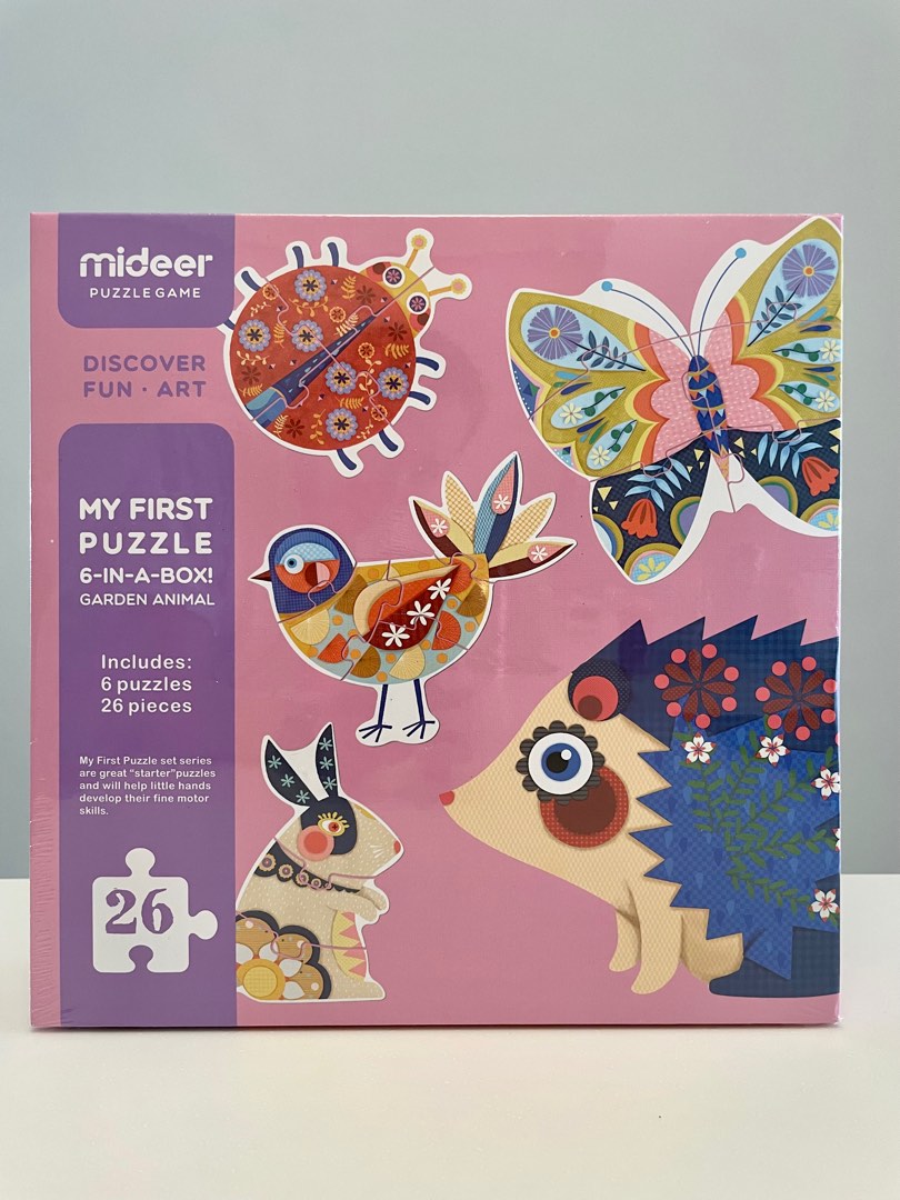 Mideer 6-in-1 Jigsaw Puzzle - Garden Animal, Hobbies & Toys, Toys ...