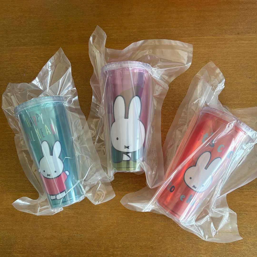 Miffy cups, Furniture & Home Living, Kitchenware & Tableware, Water Bottles & Tumblers on Carousell