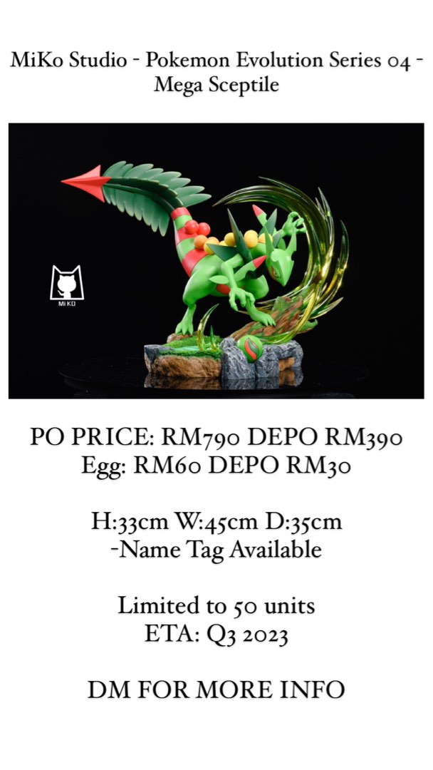 MiKo Studio - Pokemon Evolution Series 04 - Mega Sceptile, Hobbies ...