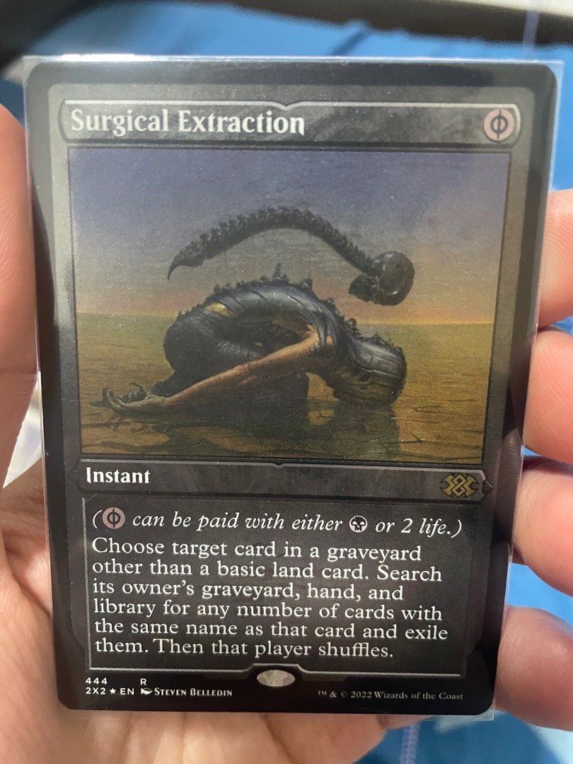 MTG Surgical Extraction (etched foil), Hobbies & Toys, Toys & Games on ...