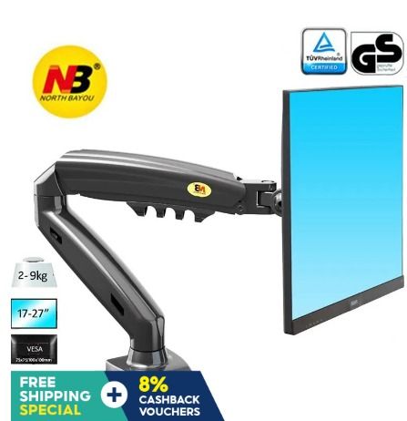 NB F80 Monitor Mount Arm By North Bayou NB F80 Full Motion Desk Mount ...