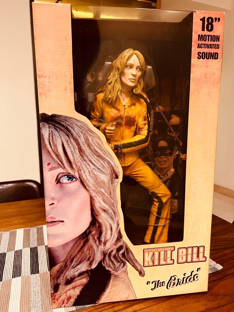 NECA 2004 KILL BILL Motion Activated Sound THE BRIDE Action Figure ...