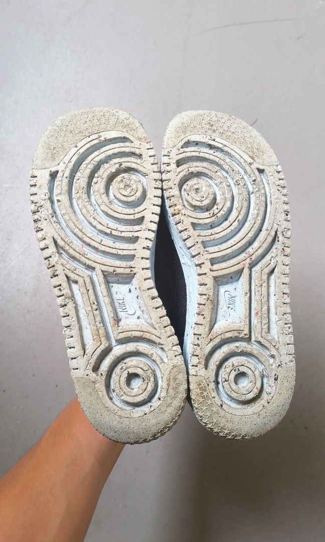 Nike Air Force 1 Crater Flyknit Black Cambray Blue AF1 Airforce 1 one ...