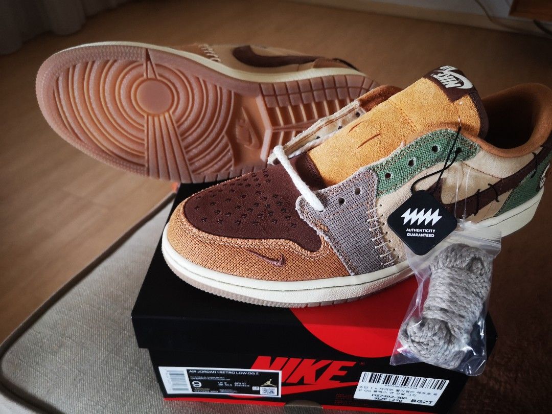 Nike Zion Williamson x Air Jordan 1 Retro Low OG Voodoo, Men's Fashion ...