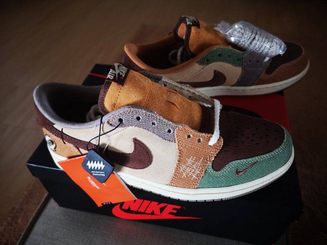 Nike Zion Williamson x Air Jordan 1 Retro Low OG Voodoo, Men's Fashion ...