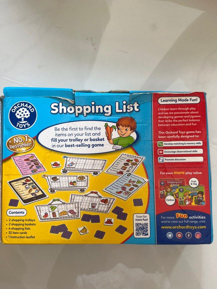 Orchard Toys - Shopping List, Hobbies & Toys, Toys & Games on Carousell