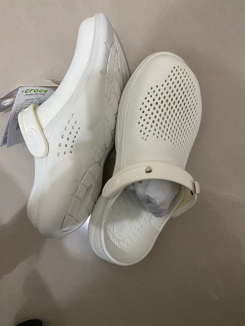 Original Crocs Literide 360 White, Women's Fashion, Footwear, Slippers ...