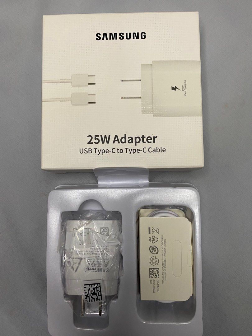 Original SAMSUNG 25W ADAPTER TYPE TO TYPE C FAST CHARGING, Mobile ...
