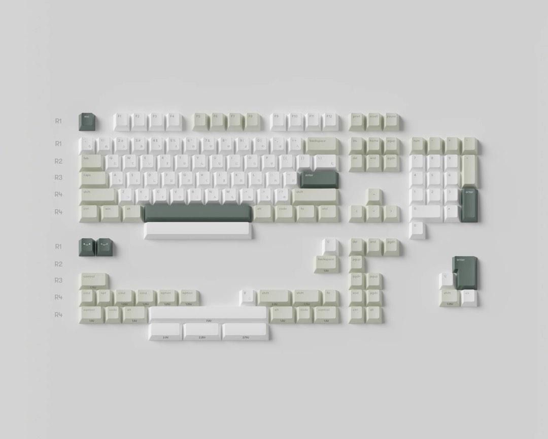 Osume Matcha Hiragana Keycaps with Fields Novelties, Computers & Tech ...