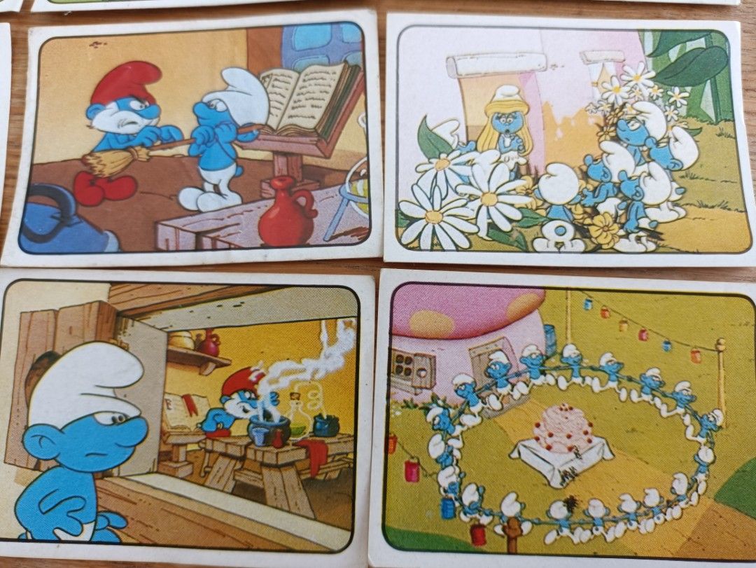 PANINI (1982) - SMURFS stickers, Hobbies & Toys, Toys & Games on Carousell
