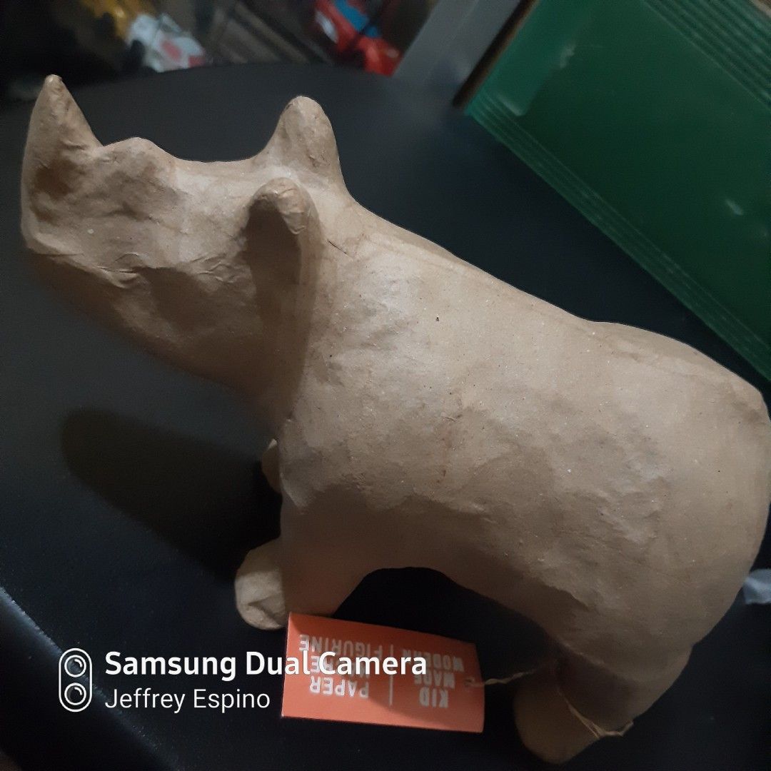 Paper Mache Figurine Rhinosaurus, Babies & Kids, Baby Nursery & Kids ...