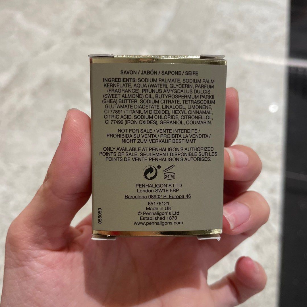 Penhaligon Quercus Triple milled soap 30g, Beauty & Personal Care, Bath ...