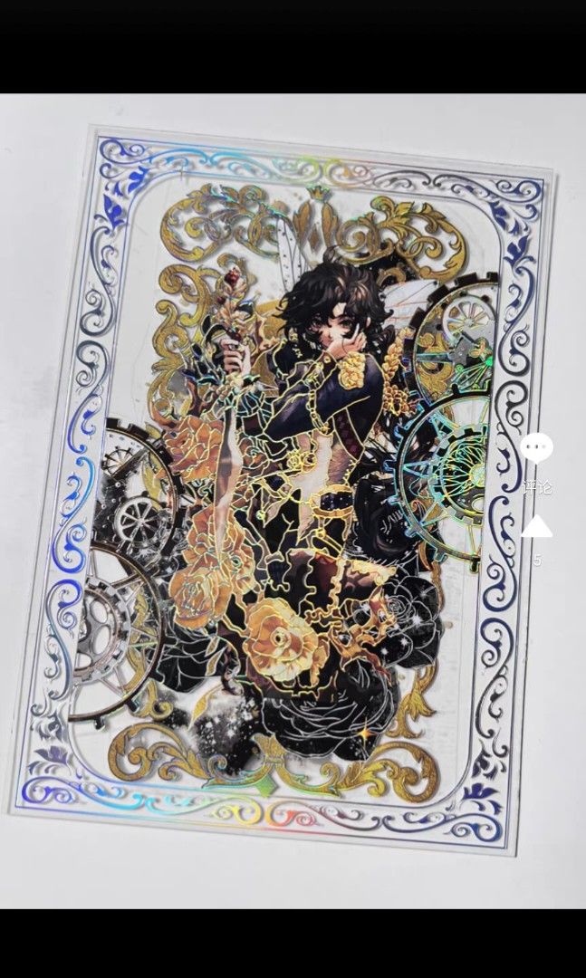 Photocards Holographic DESIGN borders plastic for anime/ Korean / Kpop ...