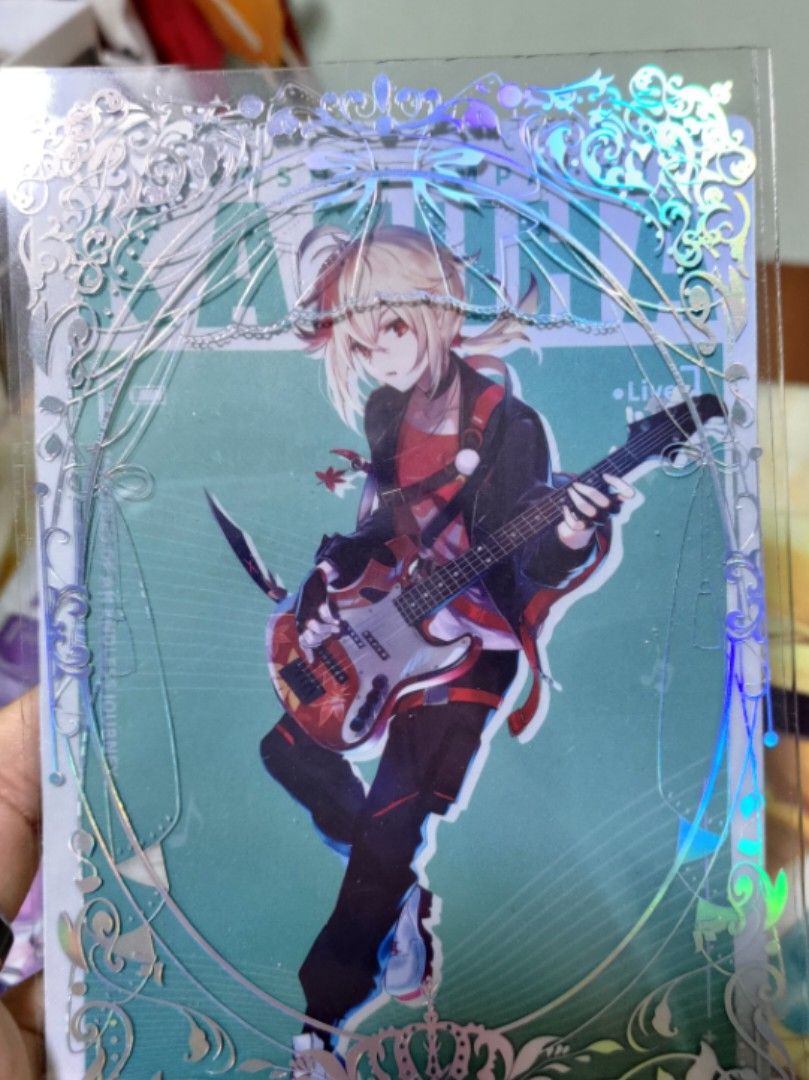 Photocards Holographic DESIGN borders plastic for anime/ Korean / Kpop ...