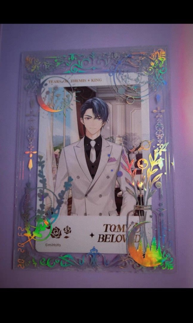 Photocards Holographic DESIGN borders plastic for anime/ Korean / Kpop ...