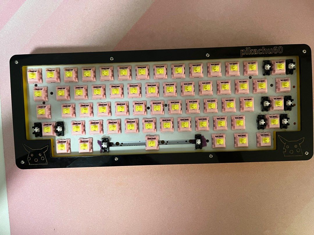Pikachu60 Custom Acrylic Stack Keyboard, Computers & Tech, Parts ...