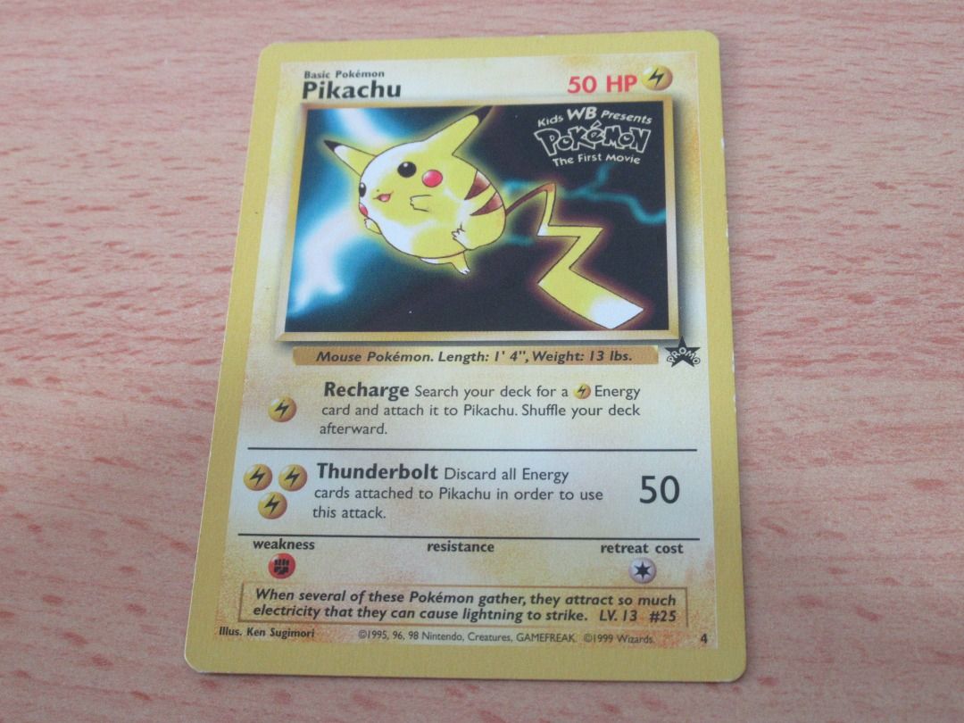 Pikachu Promo Version Pokemon TCG, Hobbies & Toys, Toys & Games on ...