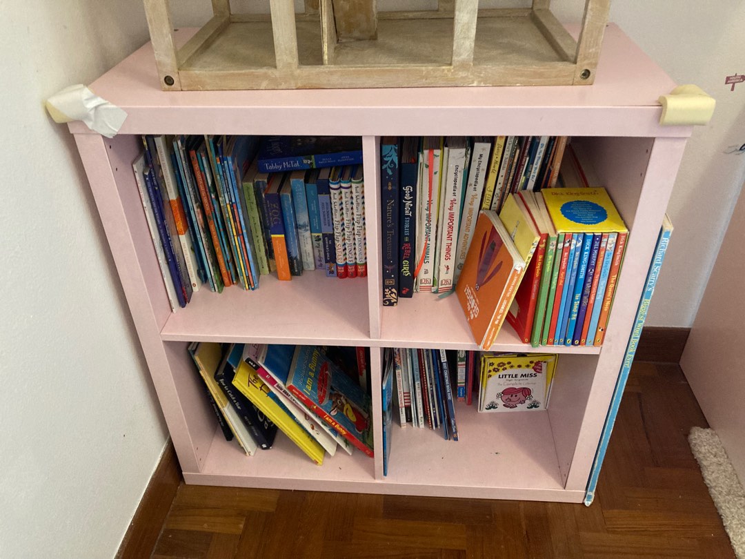 Pink Ikea kallax 2 x 2 shelf , Furniture & Home Living, Furniture ...