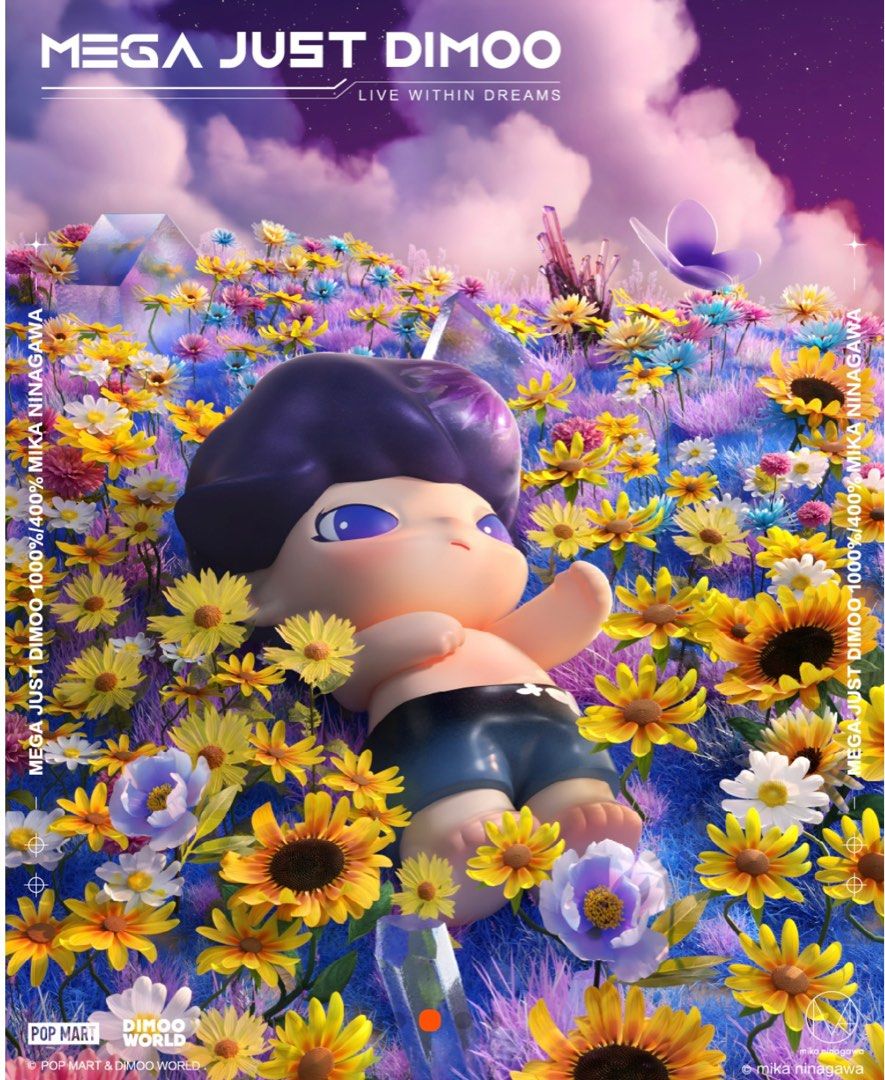 PO Popmart Just Dimoo 400% Mika Ninagawa, Hobbies & Toys, Toys & Games ...