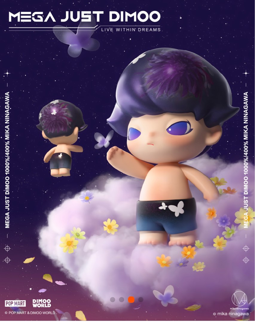 PO Popmart Just Dimoo 400% Mika Ninagawa, Hobbies & Toys, Toys & Games ...