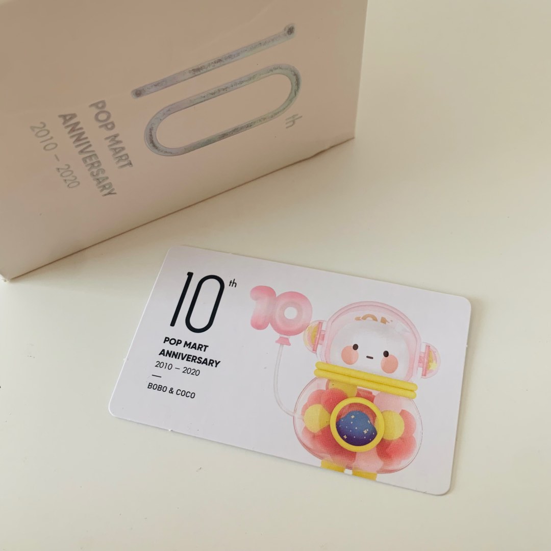 popmart bobo & coco limited edition sealed 10th anniversary figurine ...