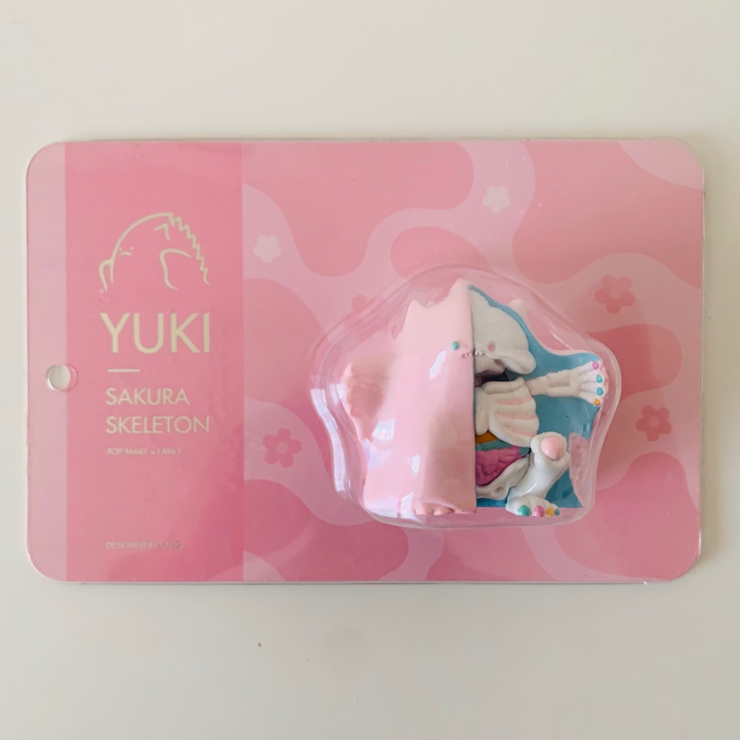 popmart limited edition sealed sakura skeleton yuki figurine (bnip ...