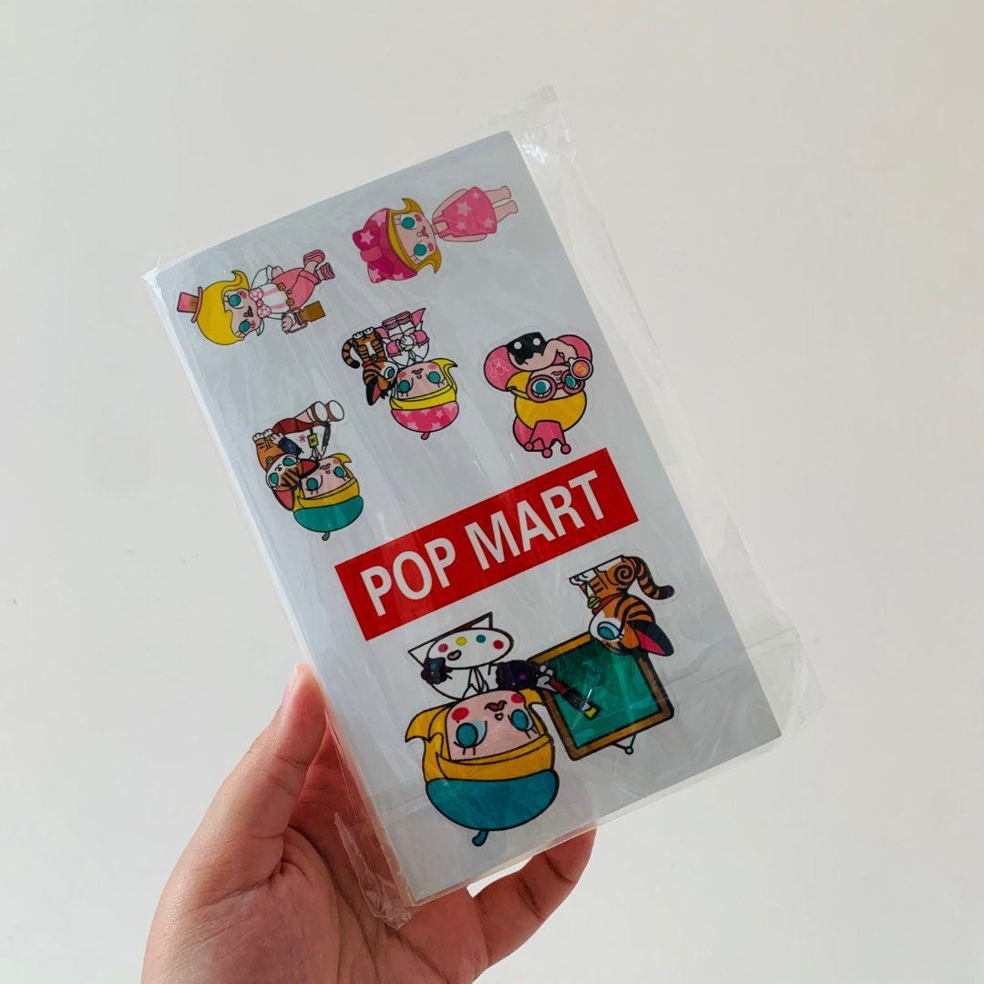 popmart transparent card file 240 pockets (bnip) with stickers, Hobbies ...